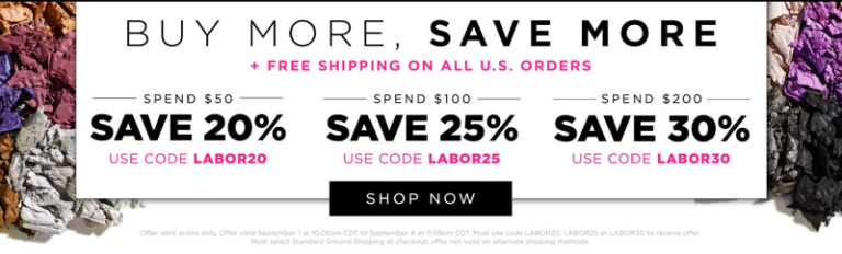 Sigma Beauty Labor Day 30 OFF Weekend Sale 2017 coupon - SmashinBeauty